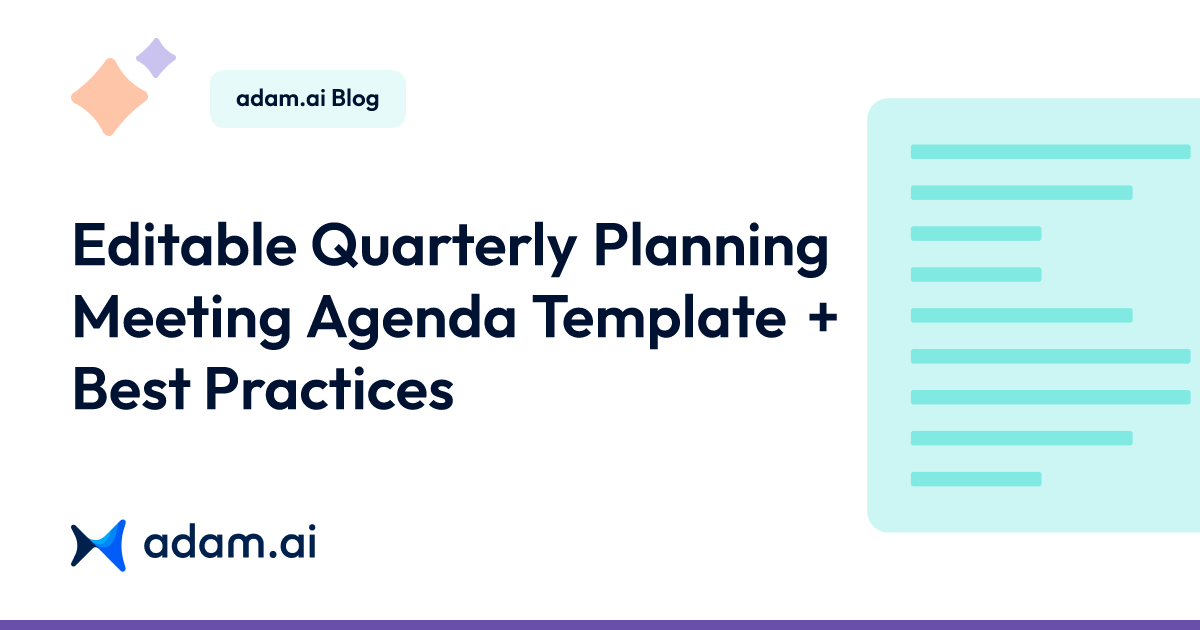 Editable Quarterly Planning Meeting Agenda Template + Best Practices ...