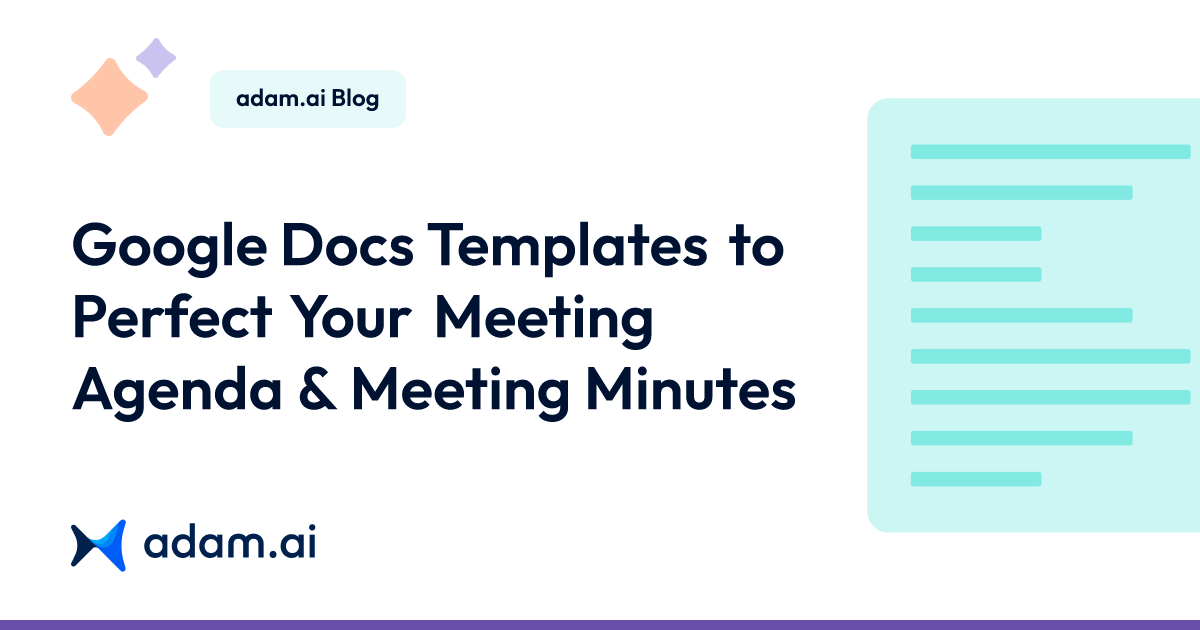 Google Docs Templates to Perfect Your Meeting Agenda & Meeting Minutes ...