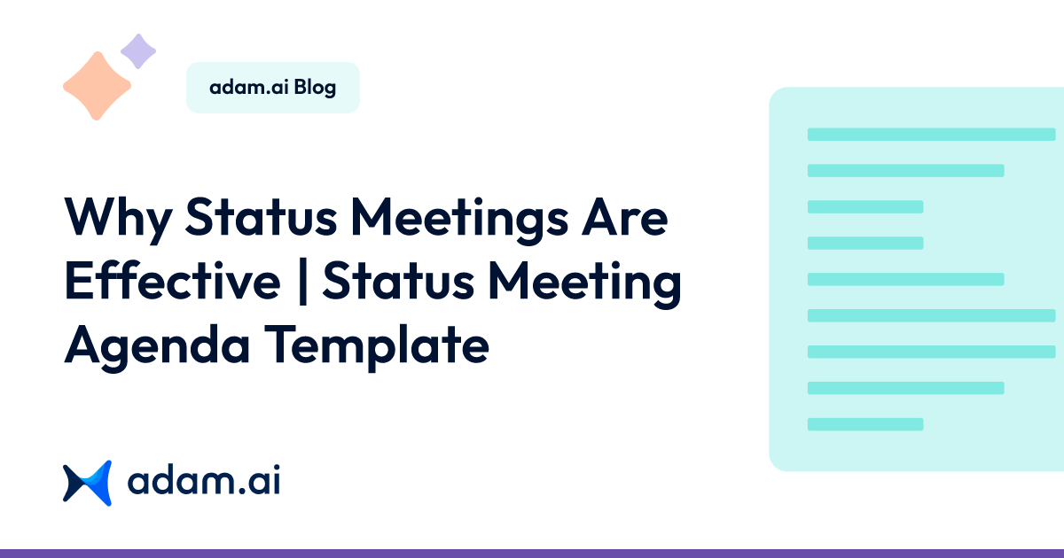 Why Status Meetings Are Effective | Status Meeting Agenda Template ...